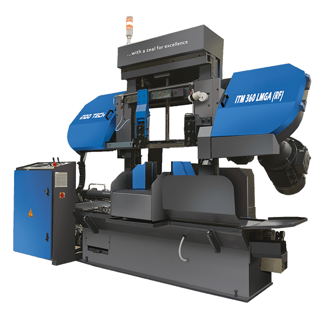 Graphite cutting machine horizontal bandsaw - indotech group
